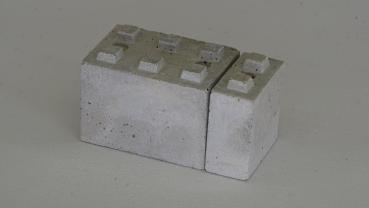 Miniaturbeton - Großblockstein 2*3 + 2*1